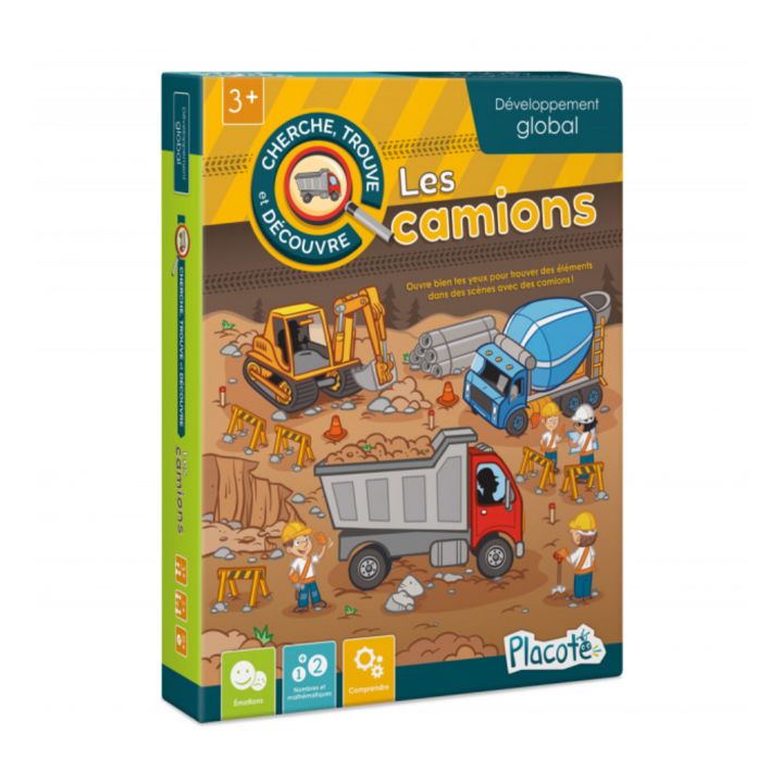 Jeu : Cherche, trouve et découvre les Camions, de Placote. - Maman Goupil
